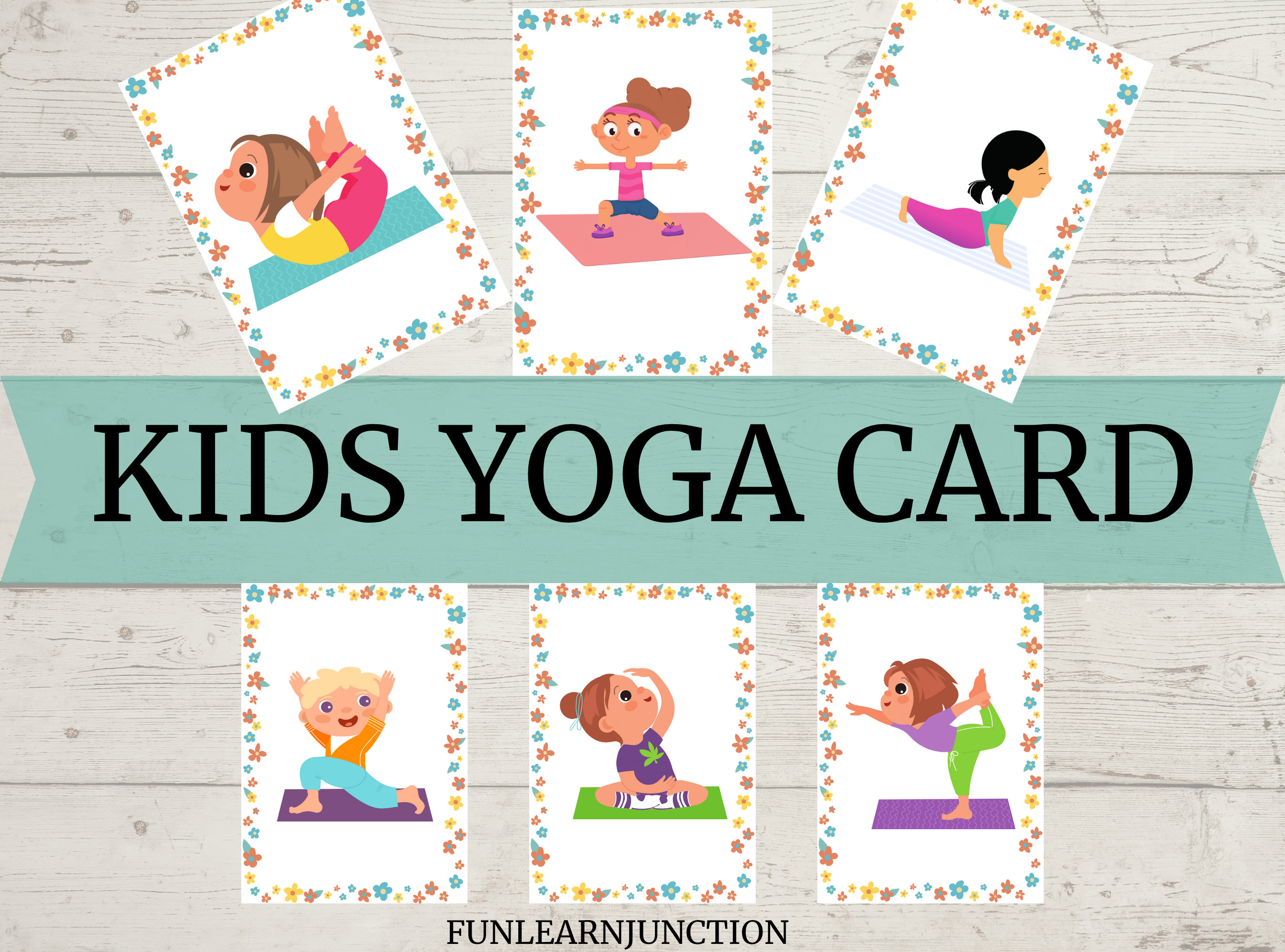 Kids Yoga Pose Cards: Montessori Fitness Exercises (printable) - Etsy