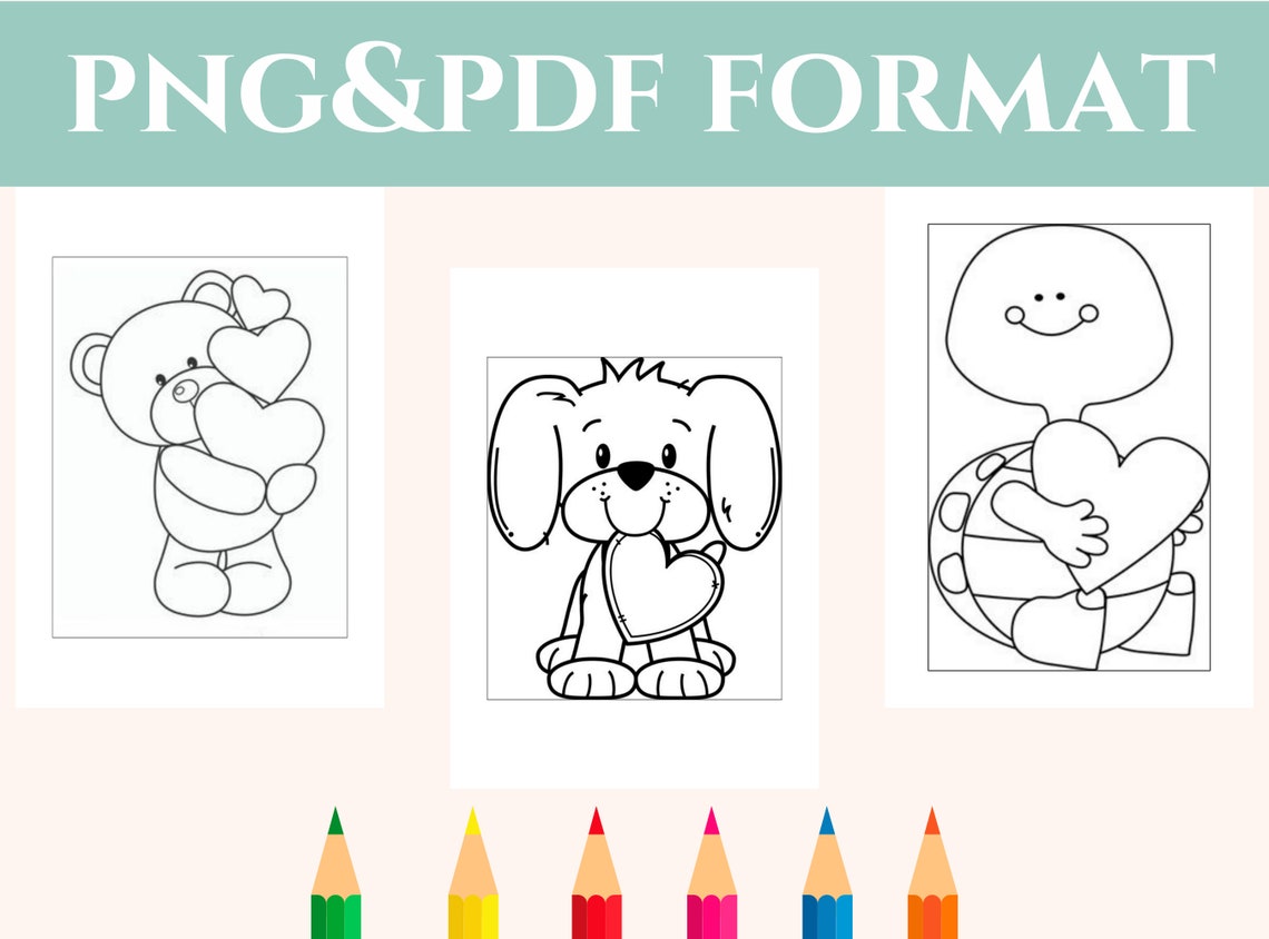 Valentine Coloring Pages for Kids Toddlers Preschoolers Toddlers ...