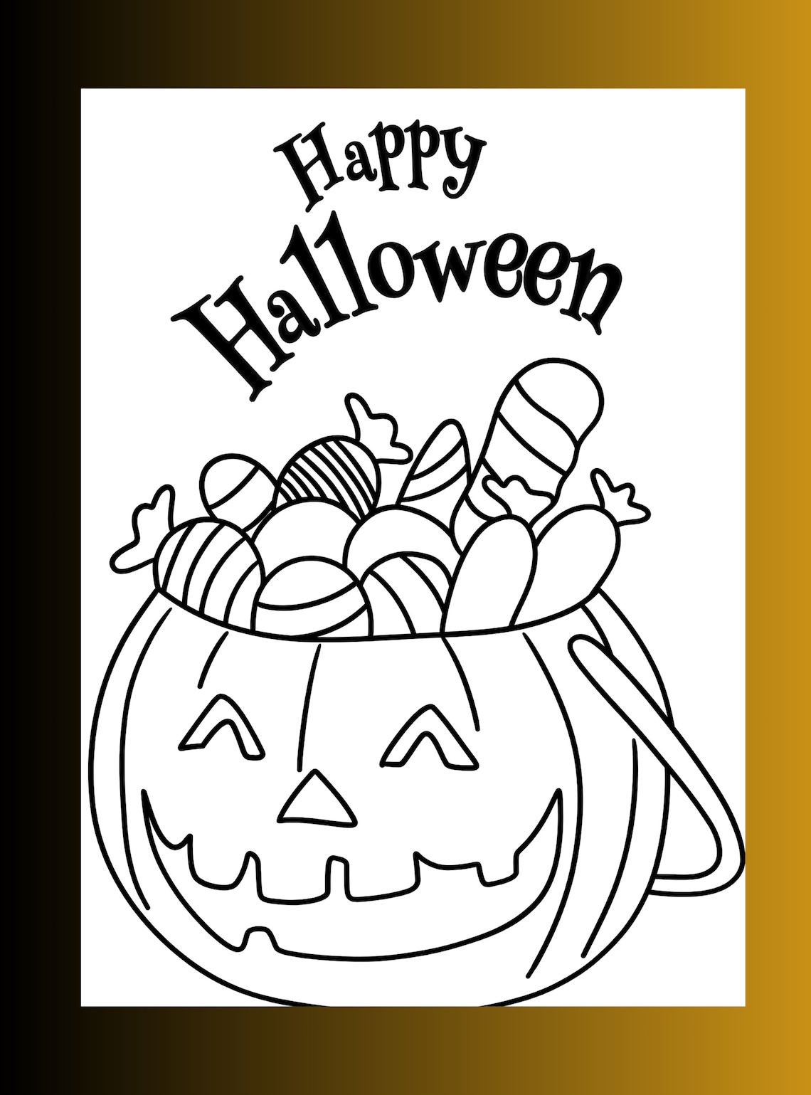 Printable Halloween Coloring Pages Halloween Coloring Pages - Etsy