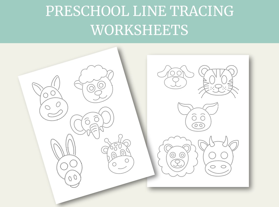 Preschool Line Tracing Worksheets, Lines Trace Pages Printable ...