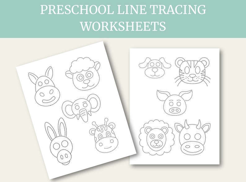 Preschool Line Tracing Worksheets, Lines Trace Pages Printable ...