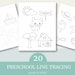 Preschool Line Tracing Worksheets, Lines Trace Pages Printable ...