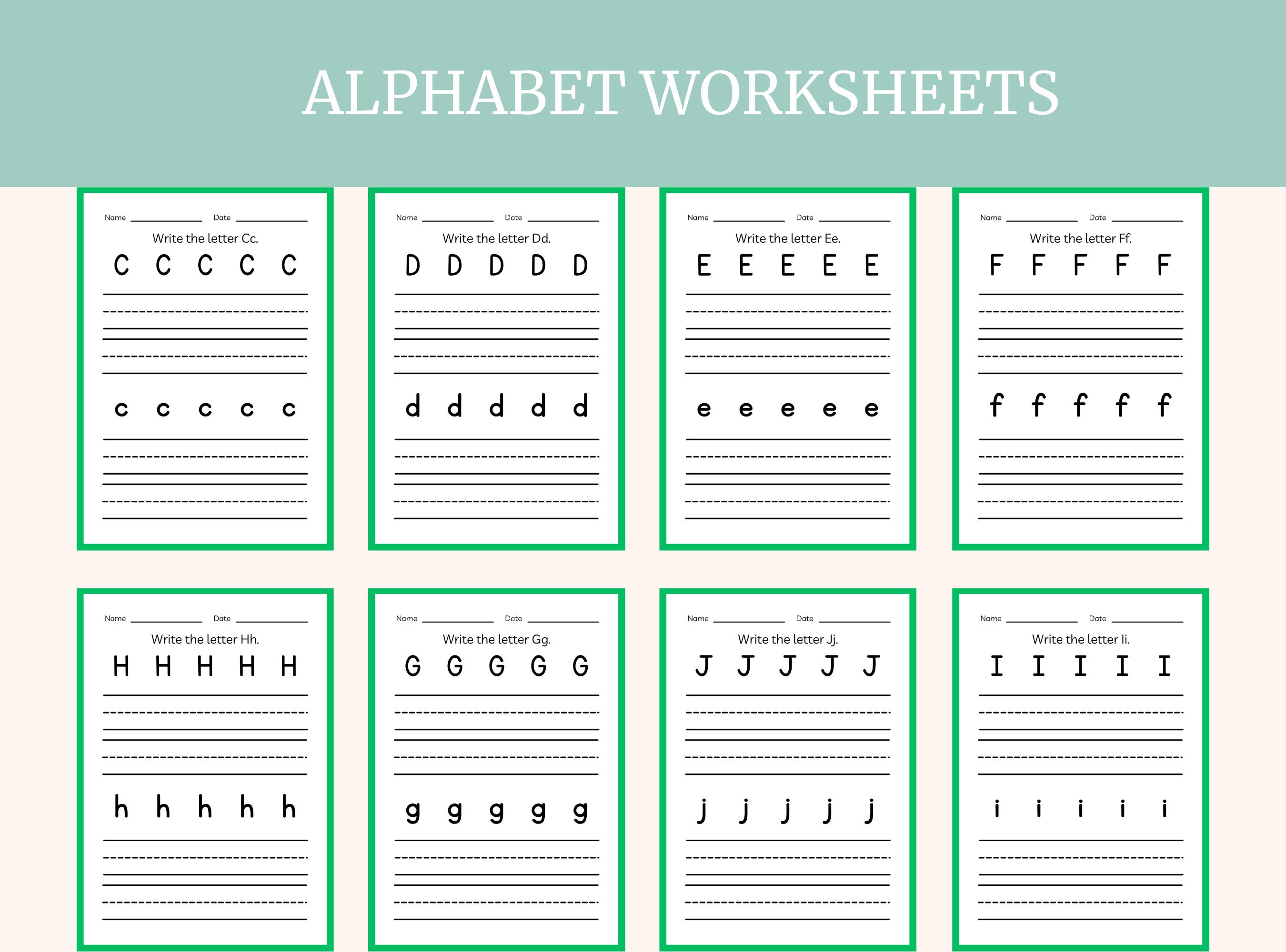 ABC Tracing,handwriting Practice,tracing Printable,alphabet Printable ...