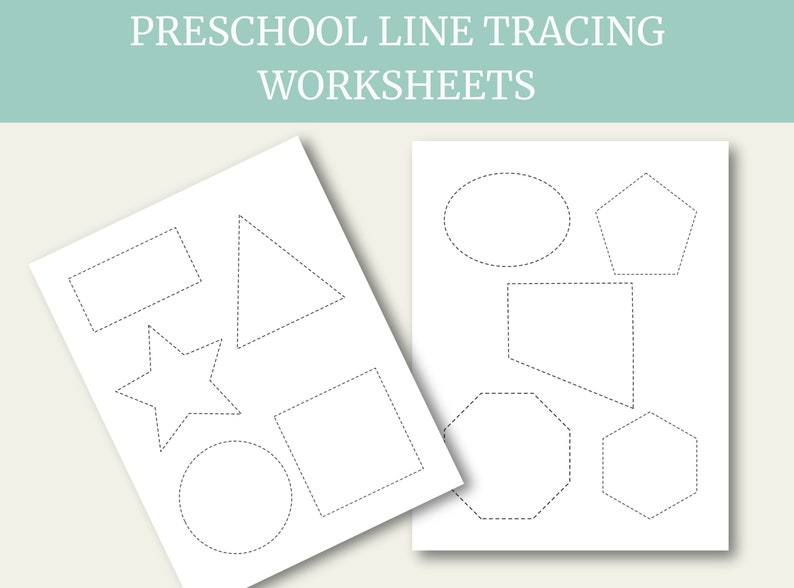 Preschool Line Tracing Worksheets, Lines Trace Pages Printable ...