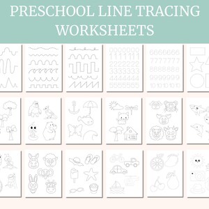 Preschool Line Tracing Worksheets, Lines Trace Pages Printable ...