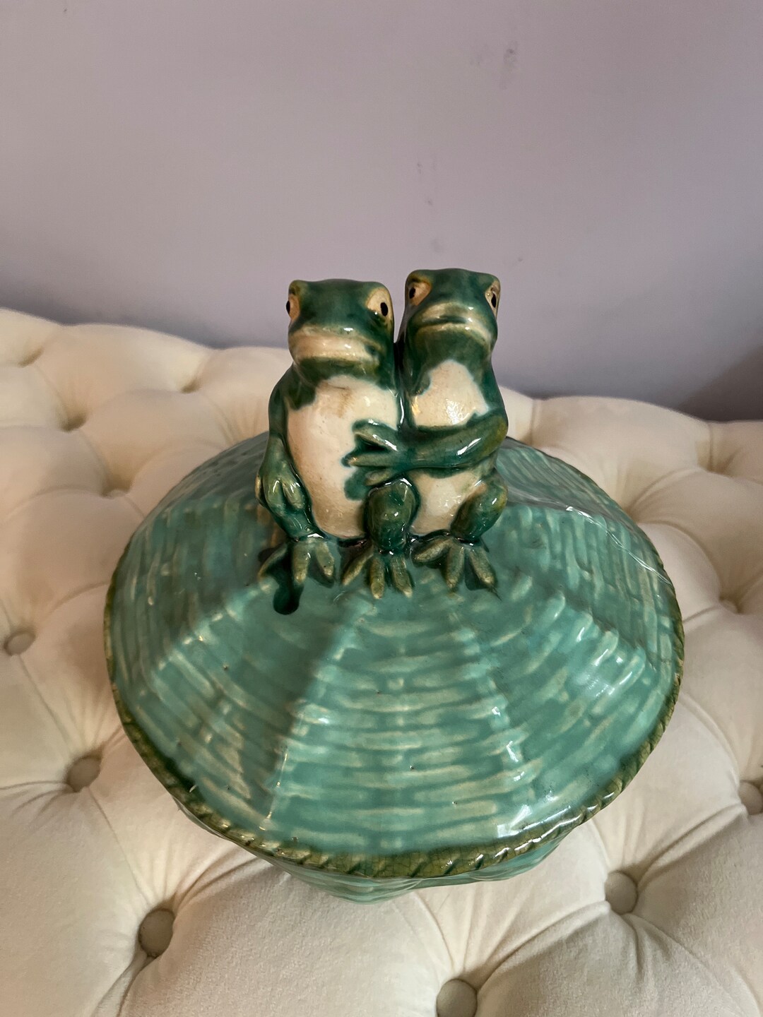 Vintage Frog Jar No Chips - Etsy