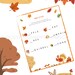 20 Pages Fall Activity Pack Printable Activity Bundle Pack / Party ...