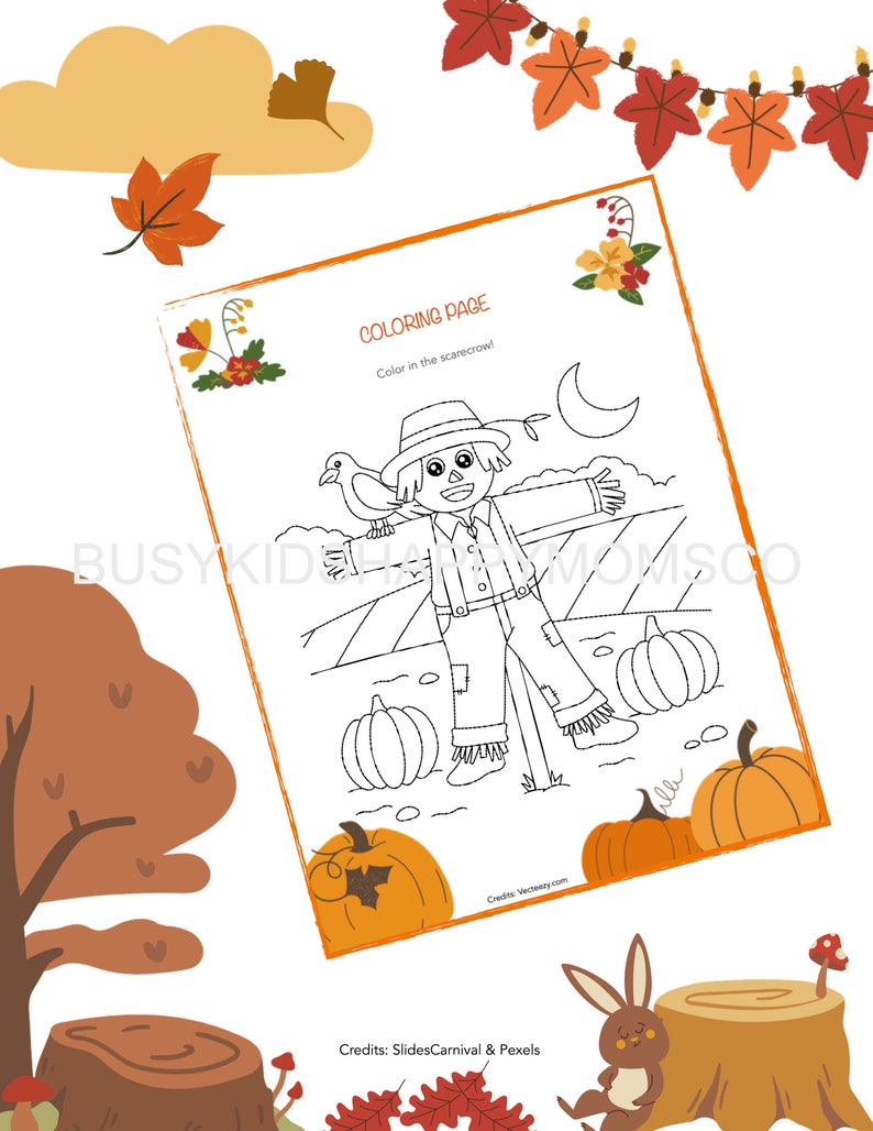 20 Pages Fall Activity Pack Printable Activity Bundle Pack / Party ...