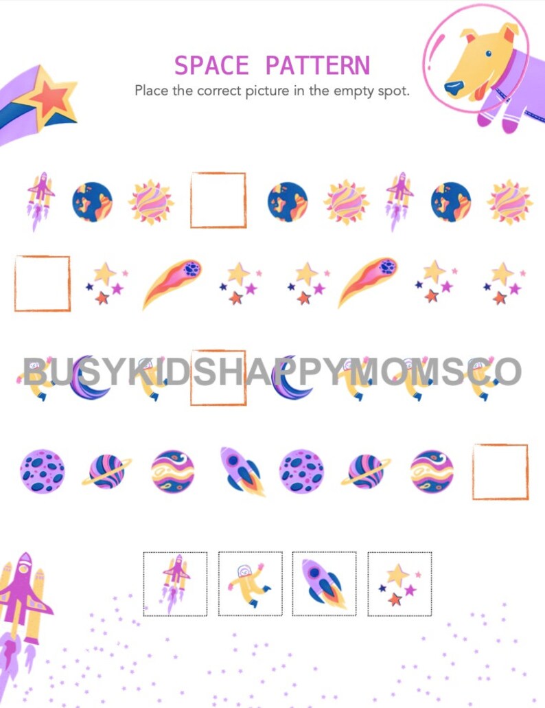 20 Pages SPACE / ASTRONAUT Activity Pack Printable Activity Bundle Pack ...