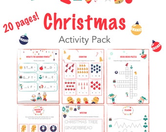 20 Pages Fall Activity Pack Printable Activity Bundle Pack / Party ...