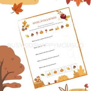 20 Pages Fall Activity Pack Printable Activity Bundle Pack / Party ...