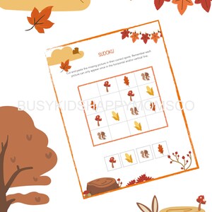 20 Pages Fall Activity Pack Printable Activity Bundle Pack / Party ...