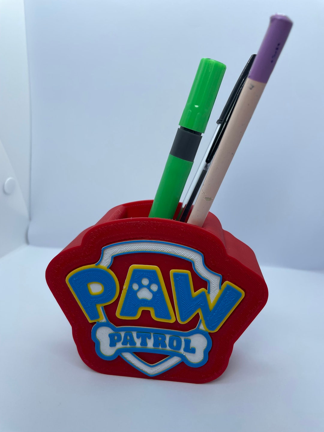 Paw Patrol Desk Organizer Kid Gift Paw Patrol Decor Kids - Etsy
