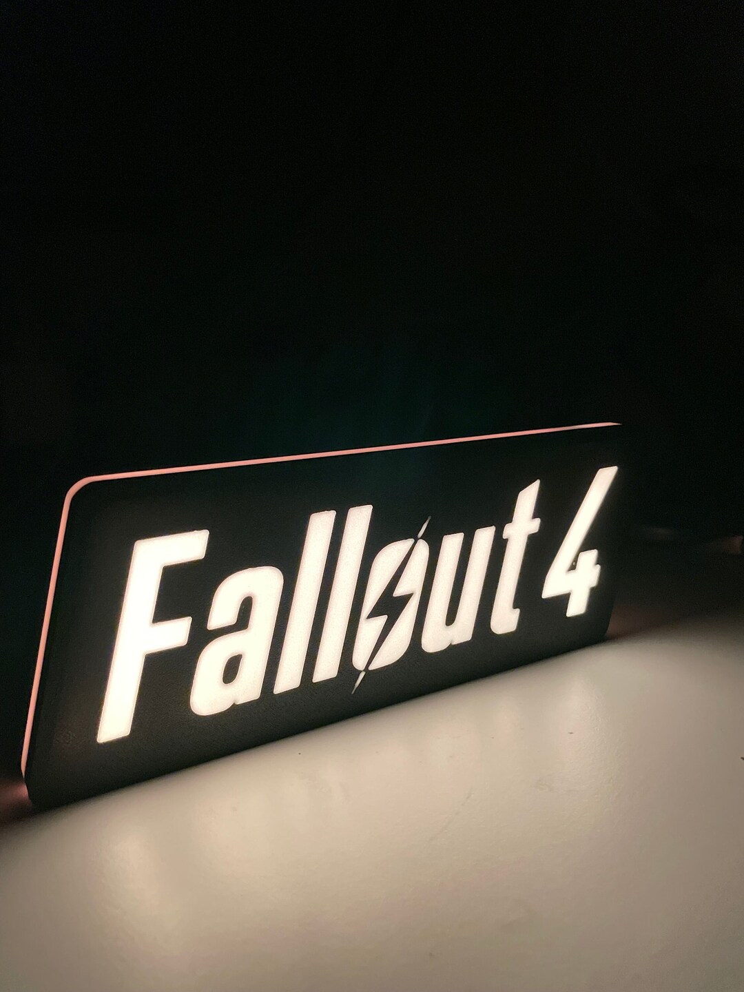 FALLOUT Led Sign RGB Streamer Bedside Desk Gaming Bedroom Decor Light ...