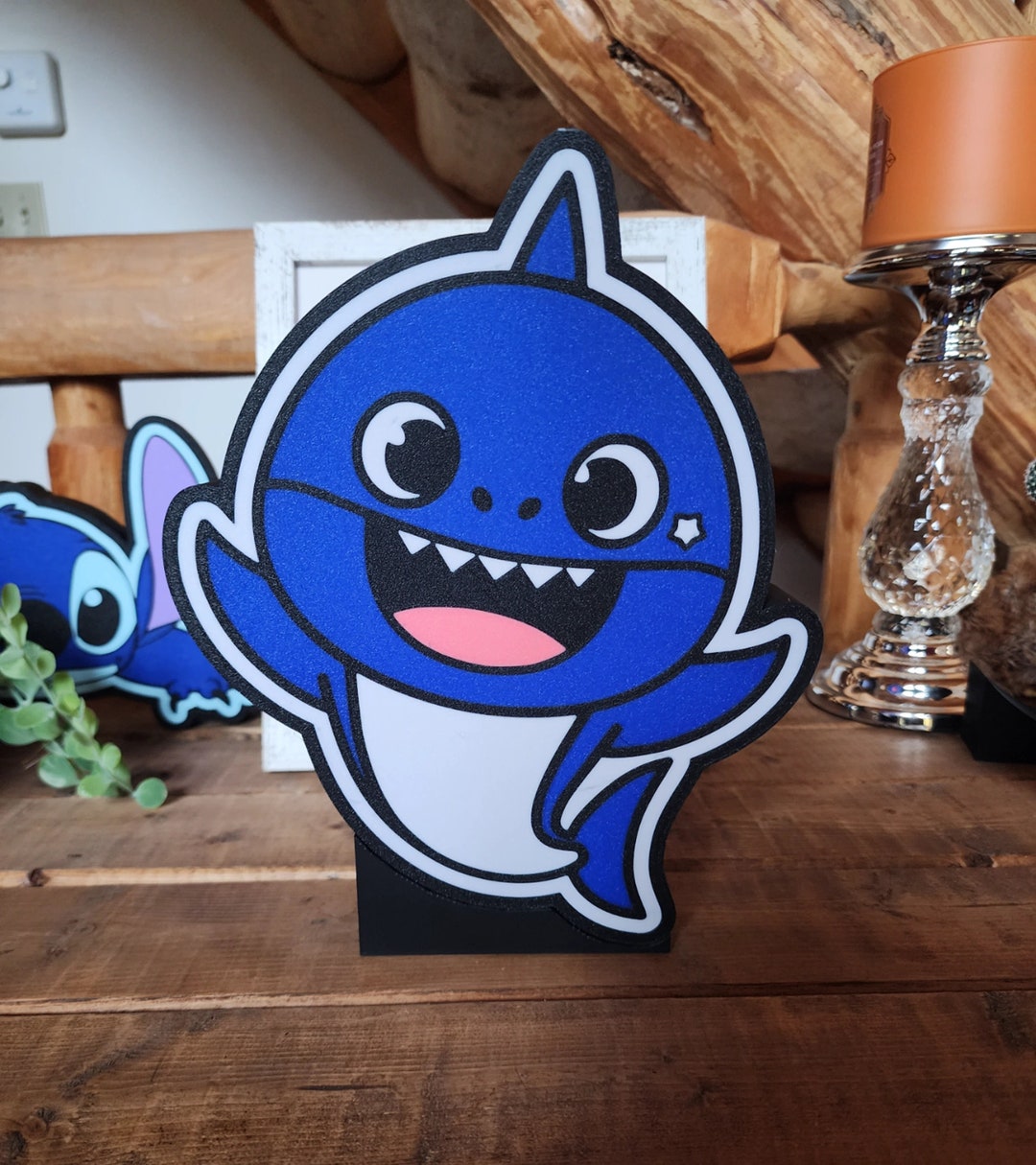 Baby Shark Lamp Bedside Desk Gaming Bedroom Home Decor Light - Etsy