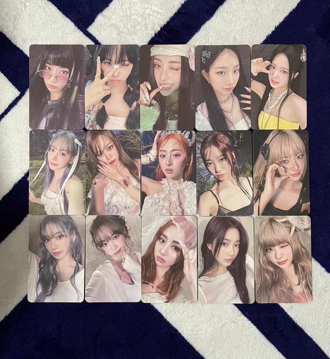 Official LE SSERAFIM Easy Photocards Balmy Flex Featherly Lotus Sheer ...