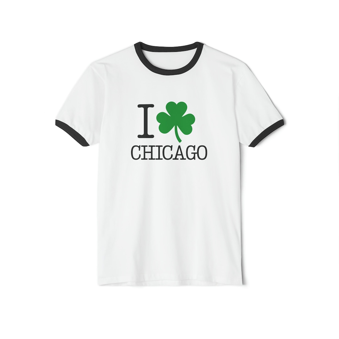 I Shamrock Chicago St Paddy's Day Cotton Ringer T-shirt, Chicago St ...