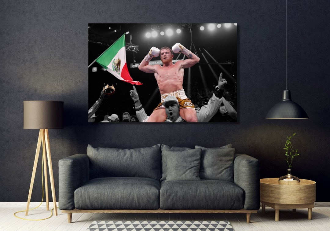 Middleweight World Champion Canelo Alvarez Ready to Hang Canvas Mexican ...