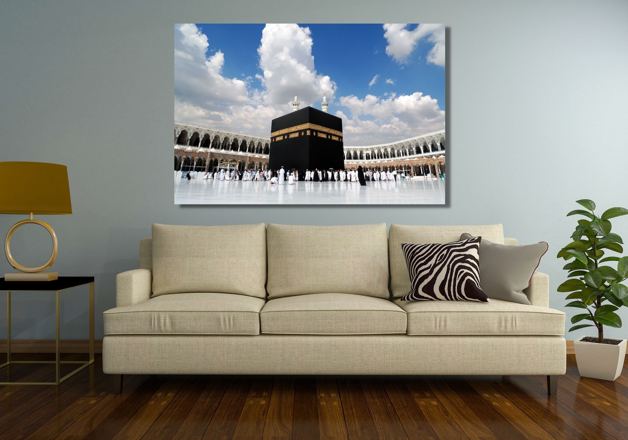 Kaaba Wall Art Islamic Ready to Hang Wall Art Islamic Canvas Wall Decor ...