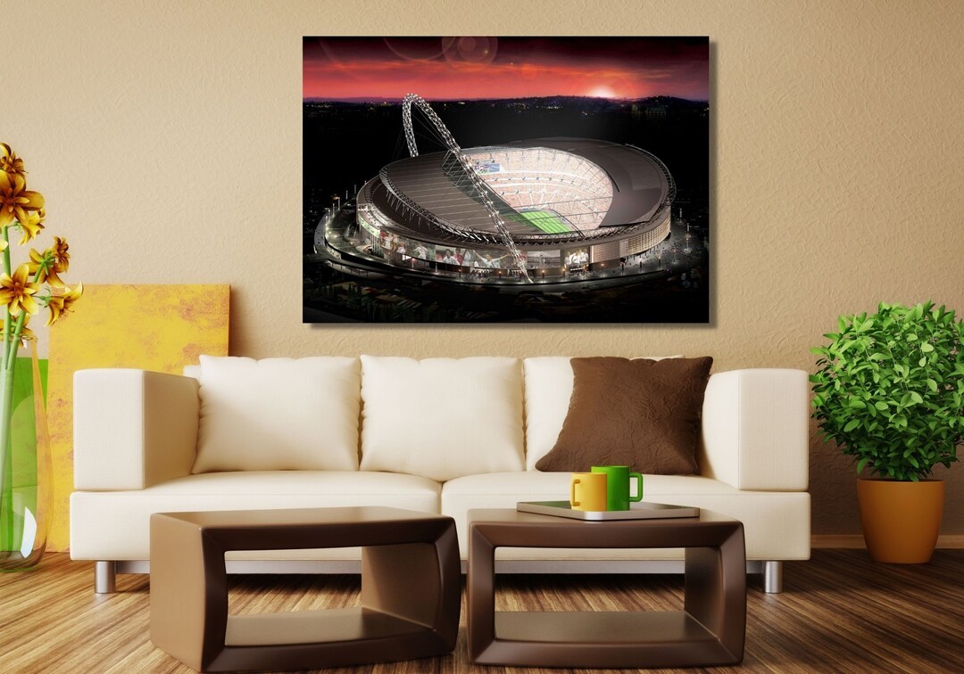Wembley Stadium READY to Hang Canvas Wall Art Design | London Wall Art ...