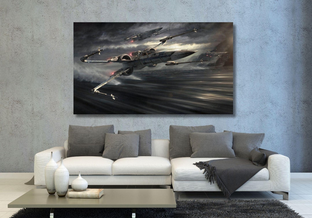 Star Wars X Wing Star Fighter Ready to Hang Canvas Star Wars X Wing ...