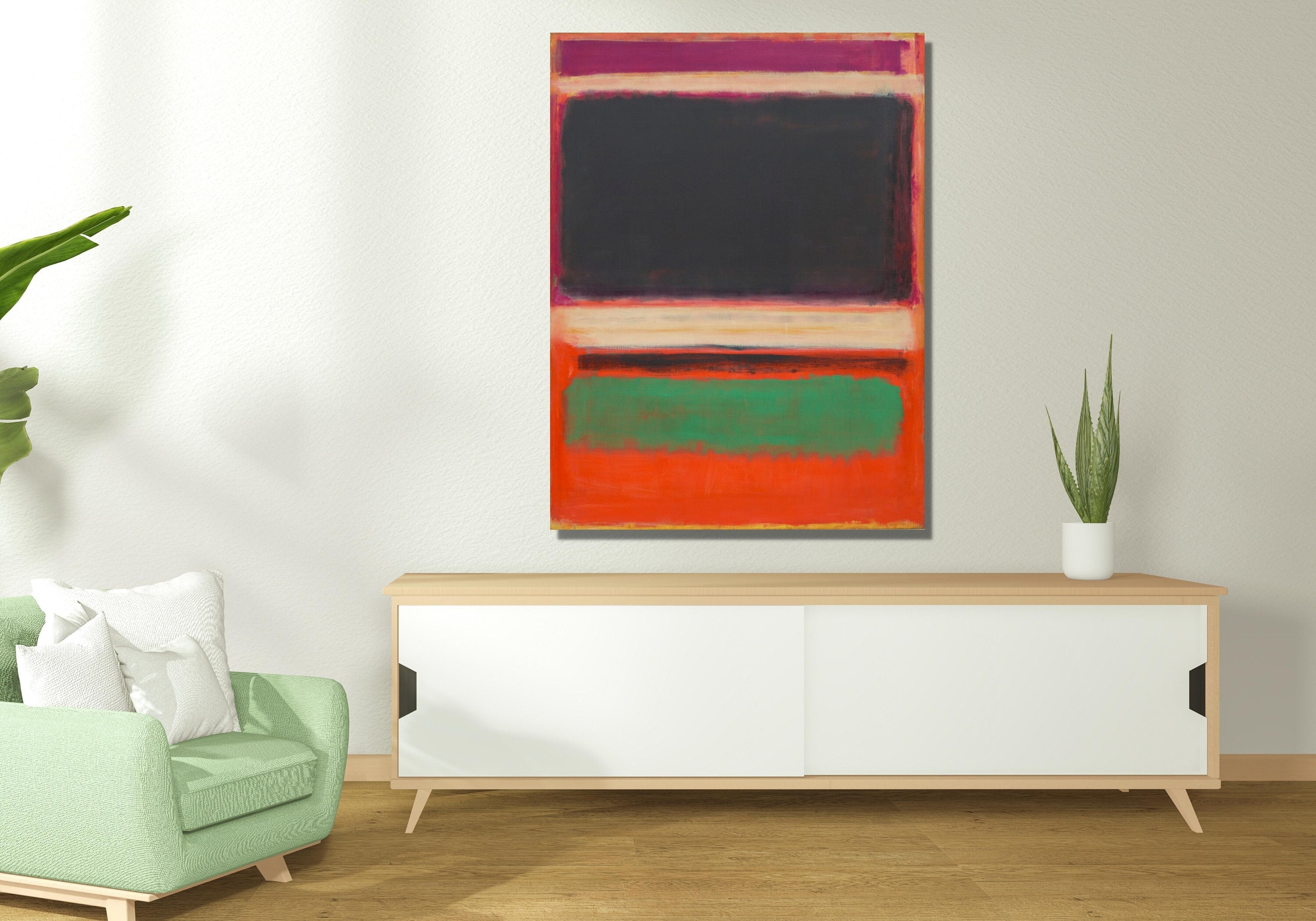 Mark Rothko Framed Canvas Wall Art, Poster,print, Mark Rothko Painting ...