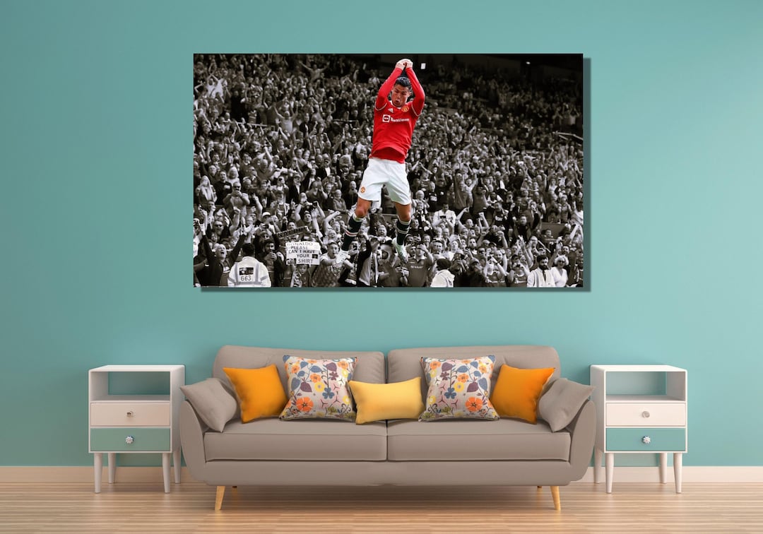 Cristiano Ronaldo Siuu Ready to Hang Wall Art, Cristiano Ronaldo Canvas ...