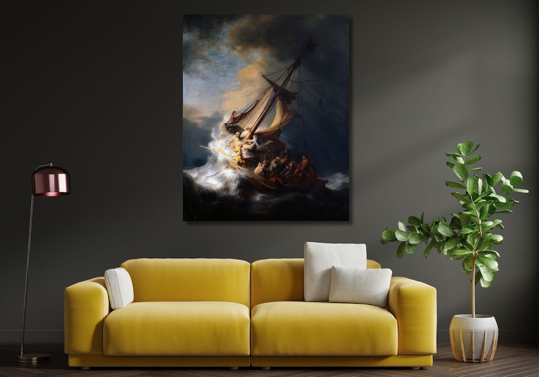 The Storm on the Sea of Galilee Rembrandt Canvas Wall Art Print ...