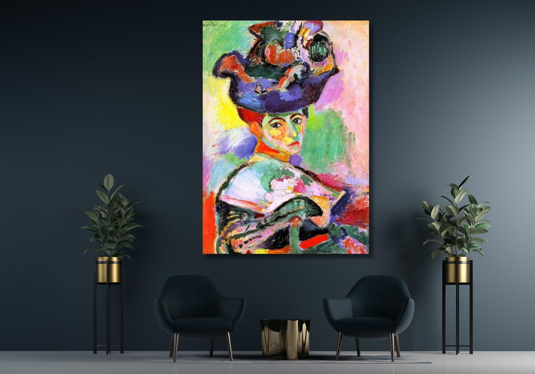 Henri Matisse Femme Au Chapeau Ready to Hang Wall Art Henri Matisse Print Henri Matisse Poster ...