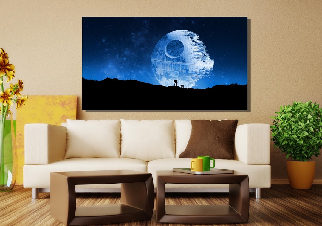 Return of the Jedi Star Wars Landscape Ready to Hang, Starwars Death ...