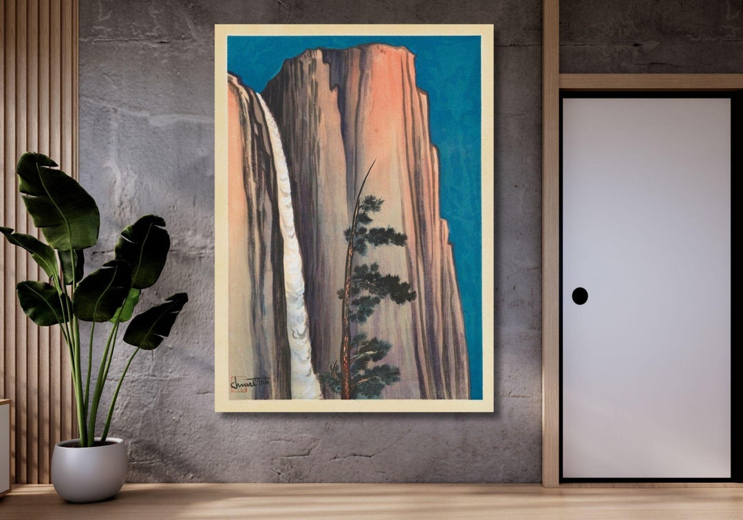 Chiura Obata Evening Glow of Yosemite Fall Archival Quality Art Print ...