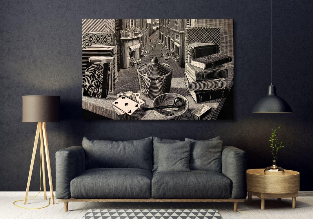 M.C. Escher Still Life and Street Poster/print, by Maurits Cornelis ...