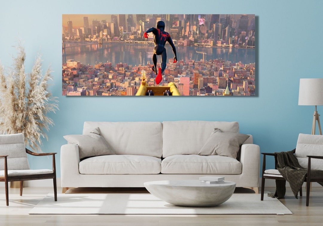 Spider-Man Across The Spider-Verse Canvas Wall Art/ Spider-Man Across ...
