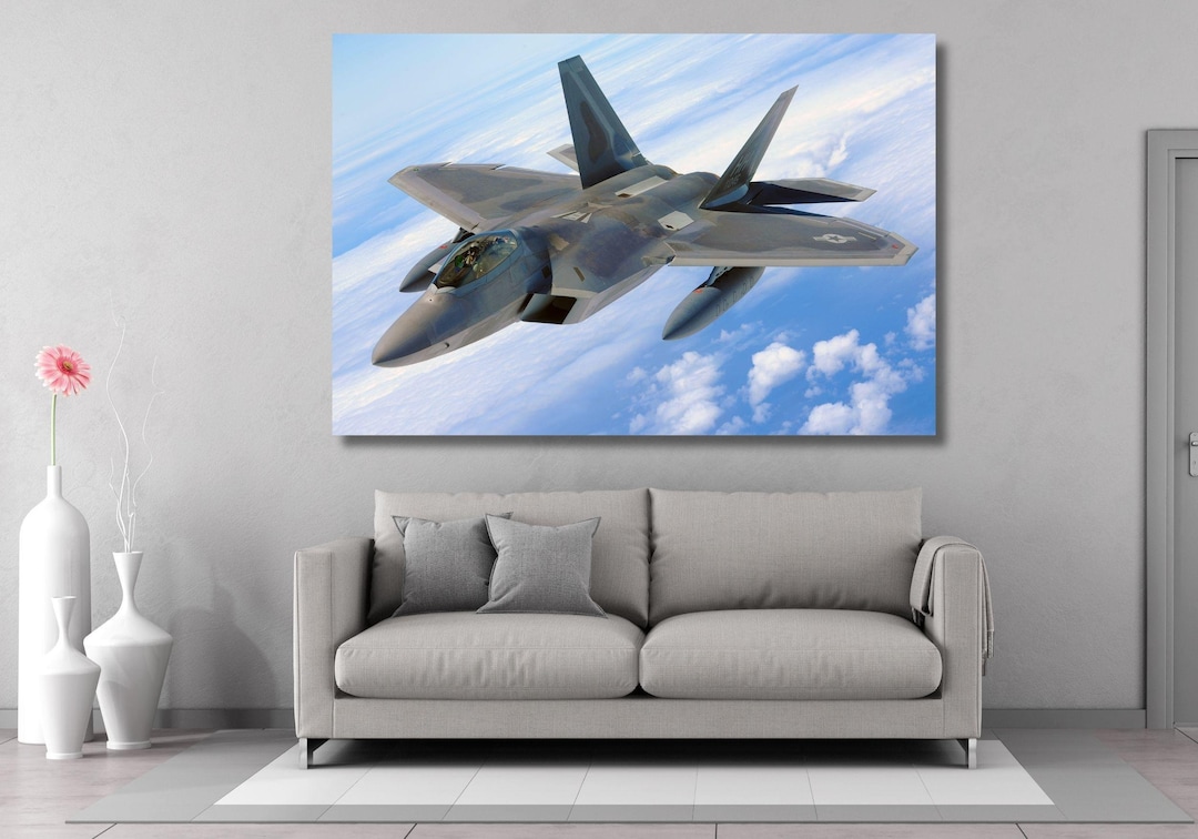 F 22fighter Jets Ready to Hang Canvas Wall Art F-22 Raptor Canvas Wall ...