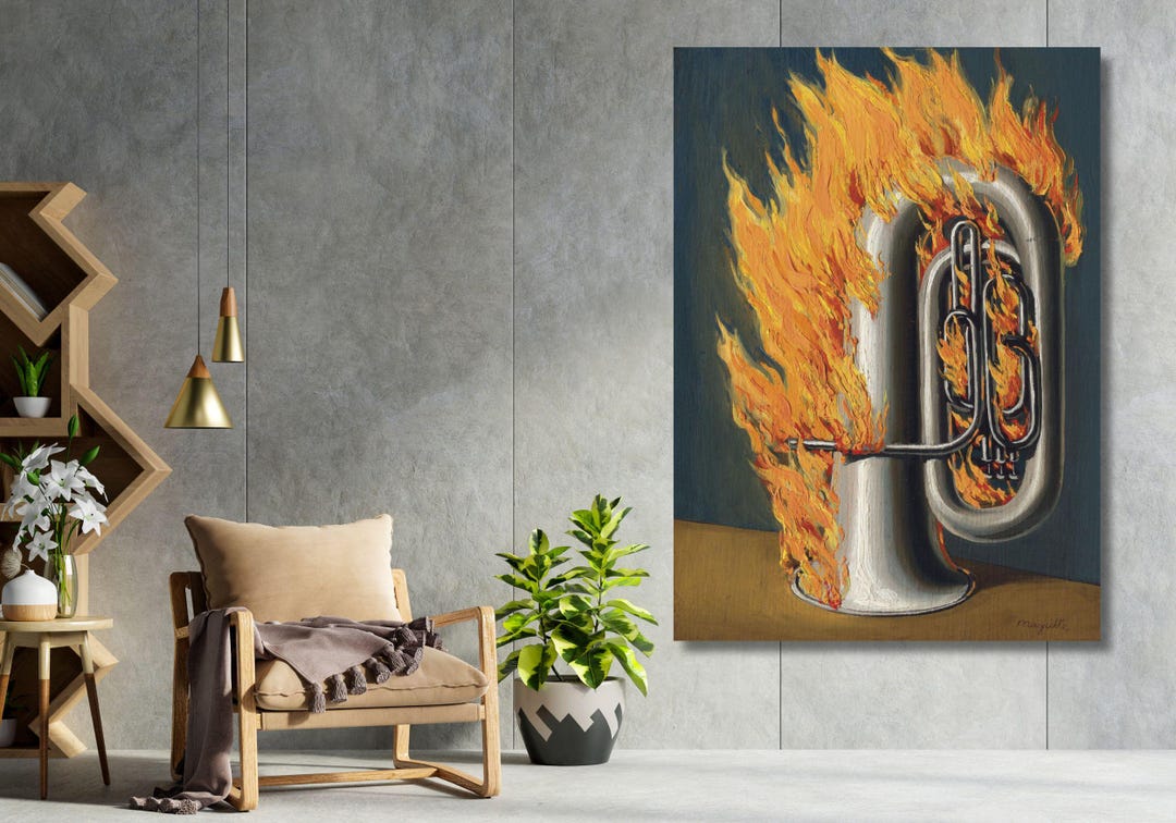 The Discovery of Fire 1936 by Rene Magritte Quality Fine Art Print ...