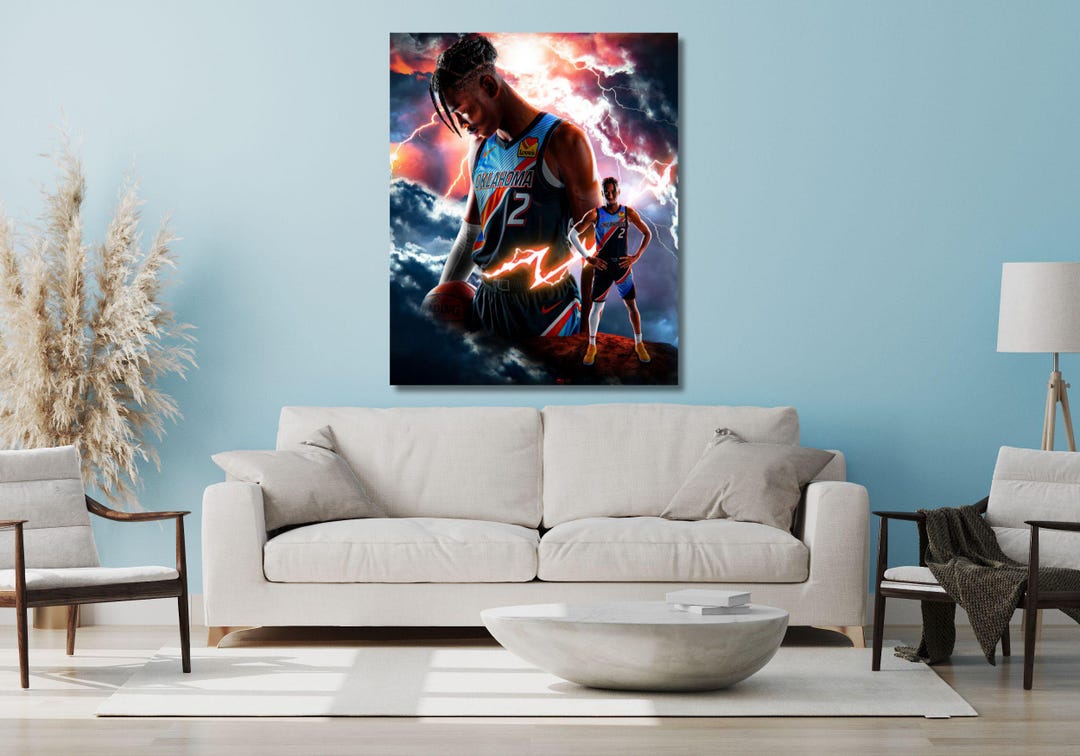 Shai Gilgeous-alexander Ready to Hang Canvas Wall Art,shai Gilgeous ...
