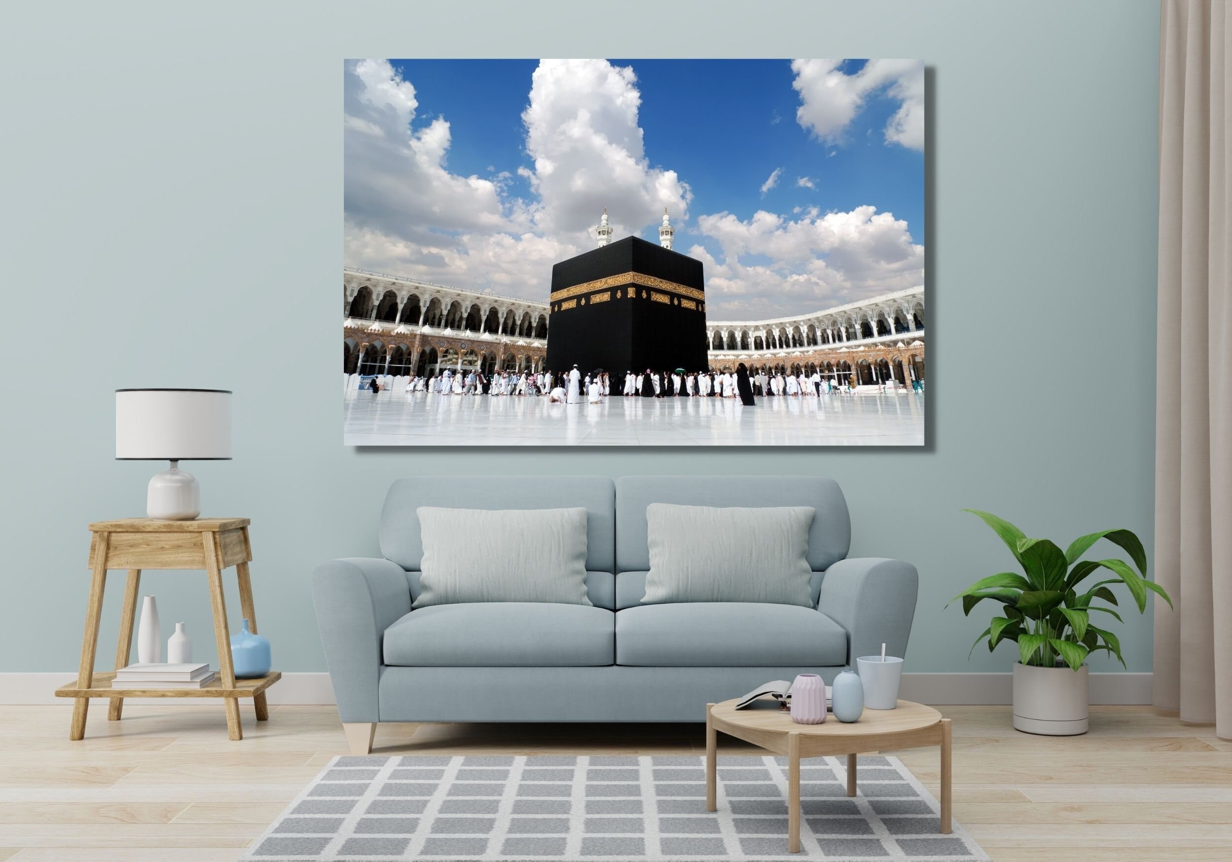 Kaaba Wall Art Islamic Ready to Hang Wall Art Islamic Canvas Wall Decor ...
