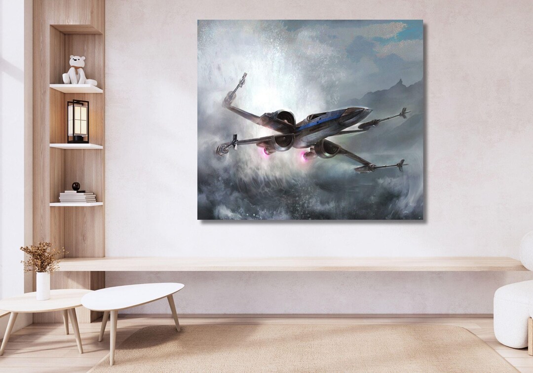 Star Wars X Wing Star Fighter Canvas,star Wars X Wing Over Water ,X ...