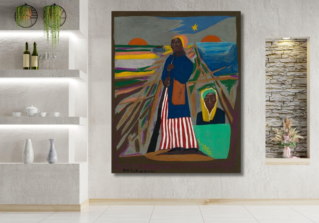 Harriet Tubman by William H. Johnson Folk Art Kids Room Canvas Print ...
