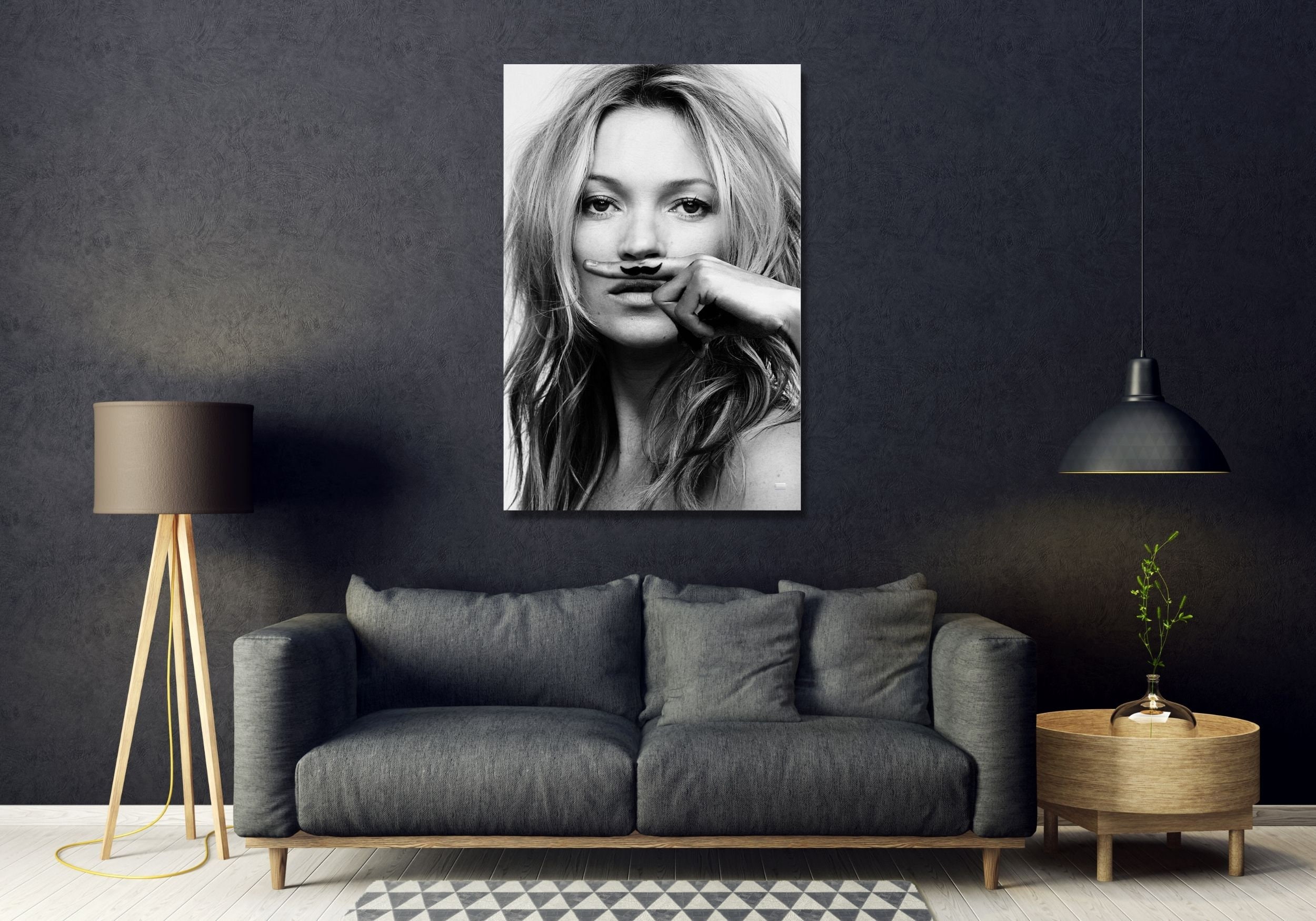 Kate Moss Poster Kate Moss Canvas Wall Art Fashion Print Life - Etsy