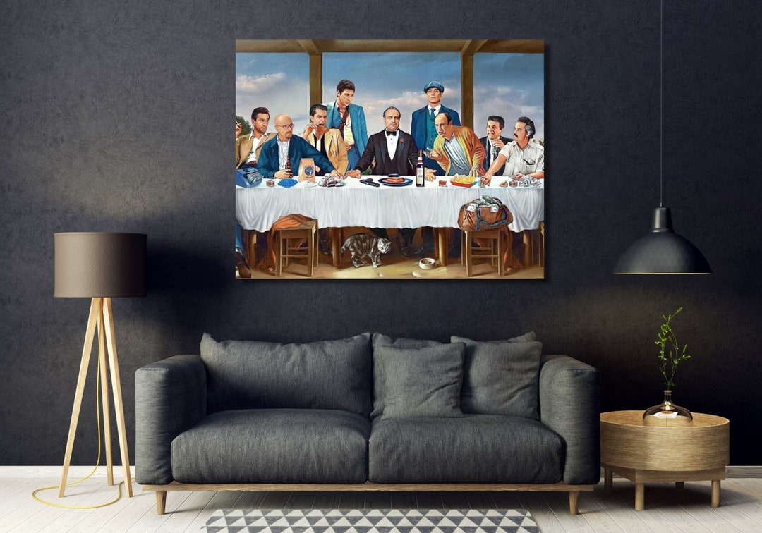 Gangsters Last Supper Ready to Hang Canvas Wall Art,gangsters Poster ...