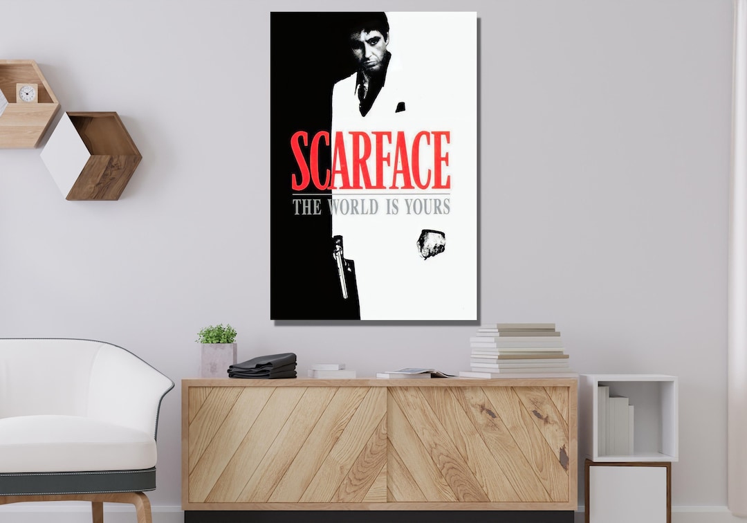 Scarface Posters Tony Montana Canvas Wall Art ,painting Portrait Wall ...