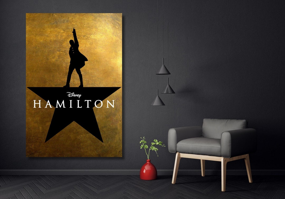Hamilton Musical Theatre Taught Lesson Framed Canvas Wall Art,hamilton ...