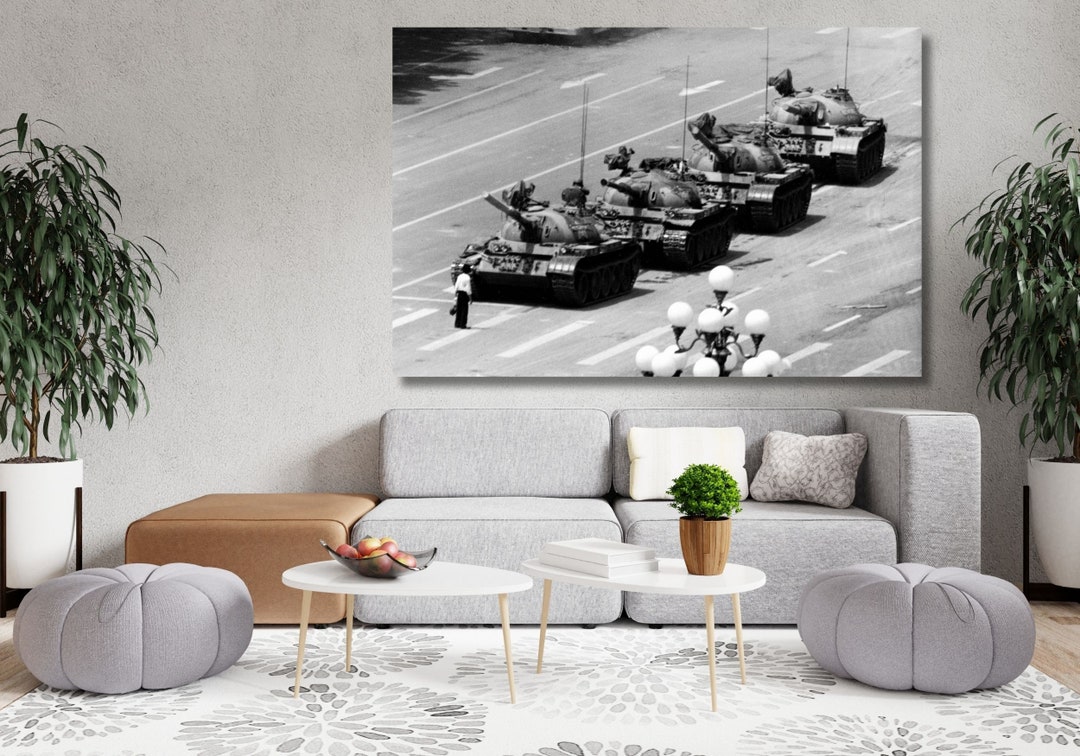 Tank Man Tiananmen Square 1989 Canvas Print - Canvas Wall Art ,tank Man ...