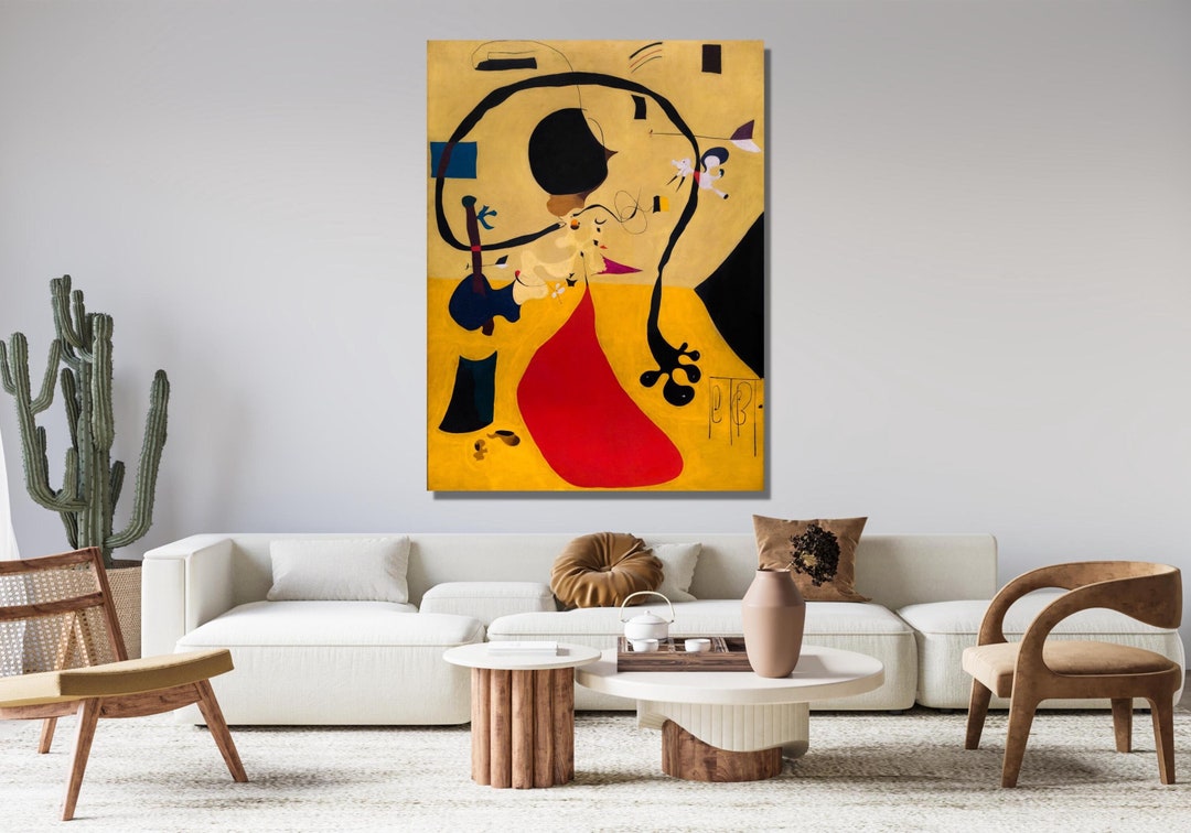 Lienzo de Joan Miró, póster de Joan Miró, rollo y marco, decoración de ...