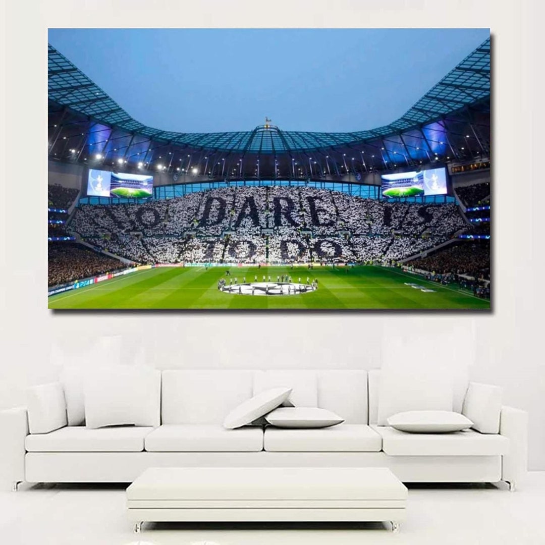 Tottenham Hotspur Stadium Framed Canvas Wall Art Design Tottenham ...
