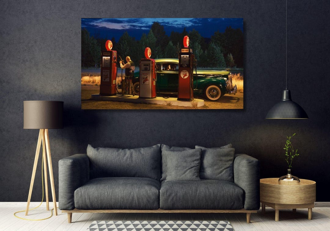 Edward Hopper Gas Station Canvas Wall Art,edward Hopper Arts, Wall Art ...
