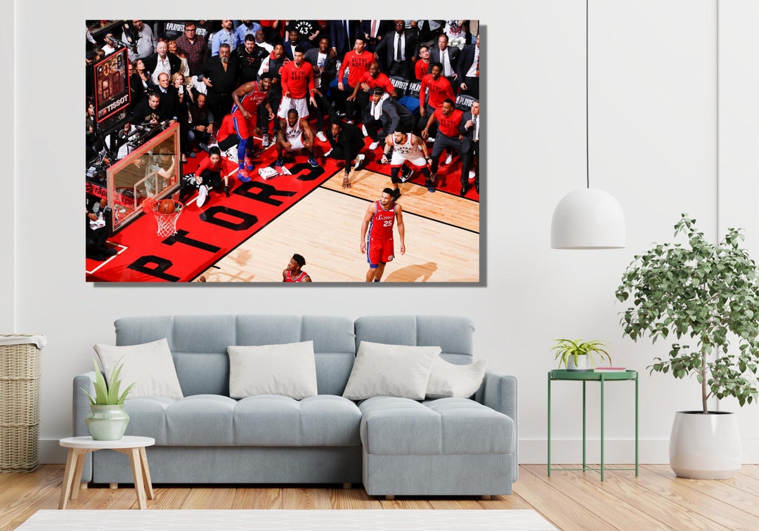 Kawhi Leonard Buzzer Beater Ready to Hang Canvas Wall Art,toronto ...