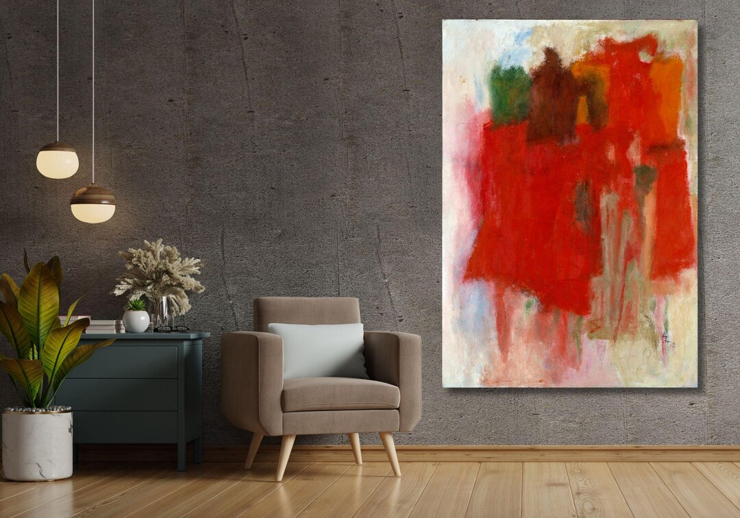 Red Abstraction 1959 by Alma Thomas Canvas Wall Art, Print Poster,alma ...