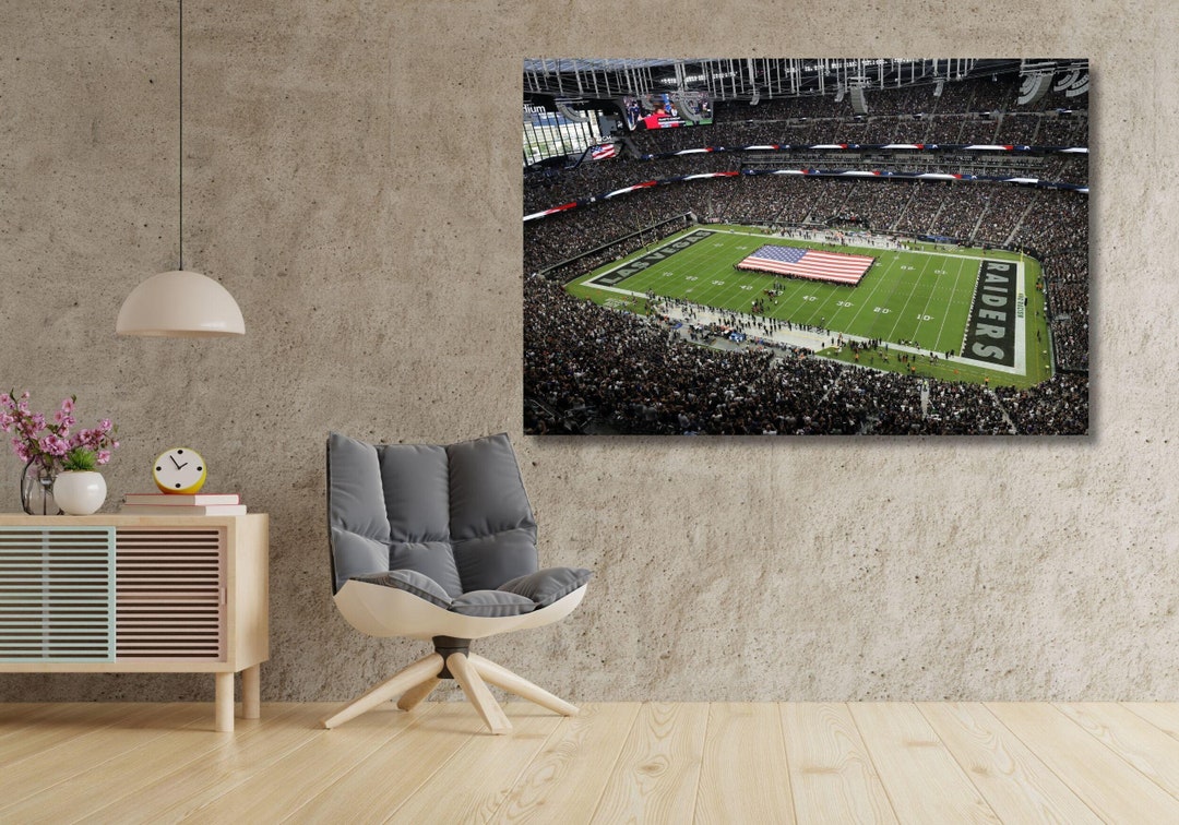Las Vegas Raiders Wall Art, Allegiant Stadium Poster,allegiant Stadium ...